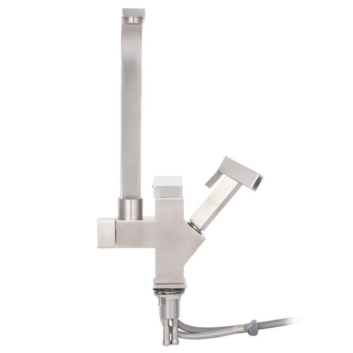 Robinet d'eau Robinet de Cuisine G1/2 Mélangeur Chaud et Froid ...