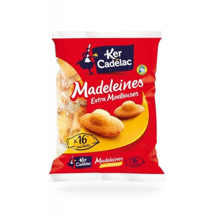 KER CADELAC - Madeleines X16 Emballage Individuel 400G - Lot De 4 ...