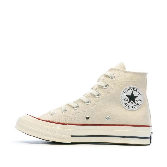 Baskets Beige Mixte Converse Chuck 70 Parchment Beige - Cdiscount ...