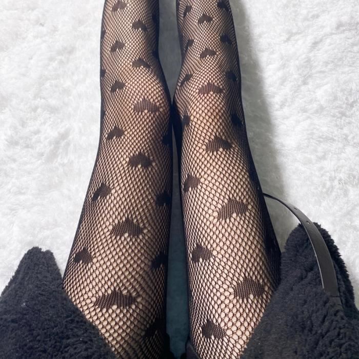 Bas,Bas de pantalon en résille noir G, en dentelle, mignon, gothique ...