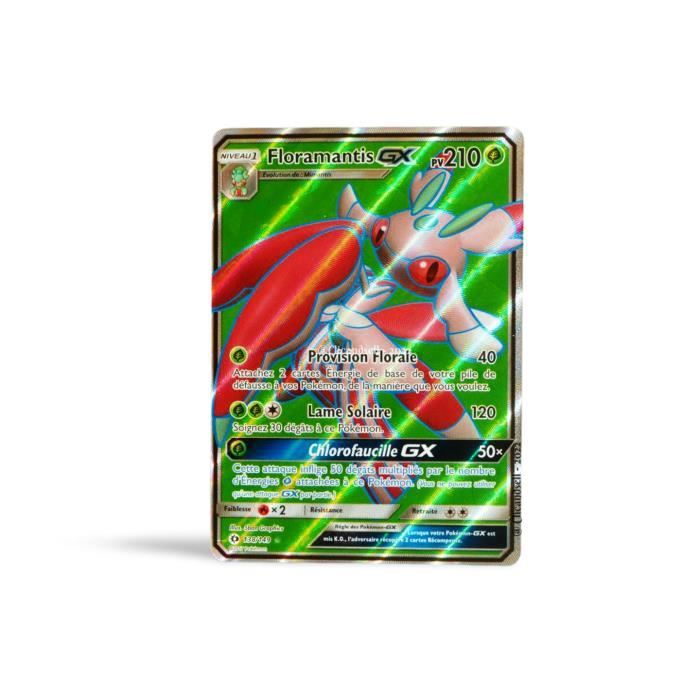 Carte Pokémon Floramantis GX 210 PV 138-149 Soleil & Lune NEUF FR ...