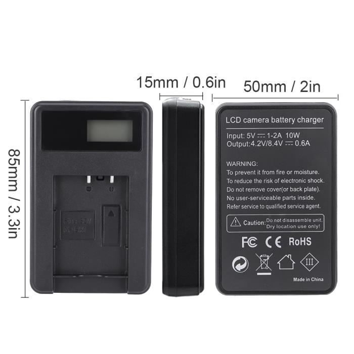 SALALIS Chargeur De Batterie Seivi Avec Écran Lcd Pour Sony Np-Bx1 - Cdiscount Auto