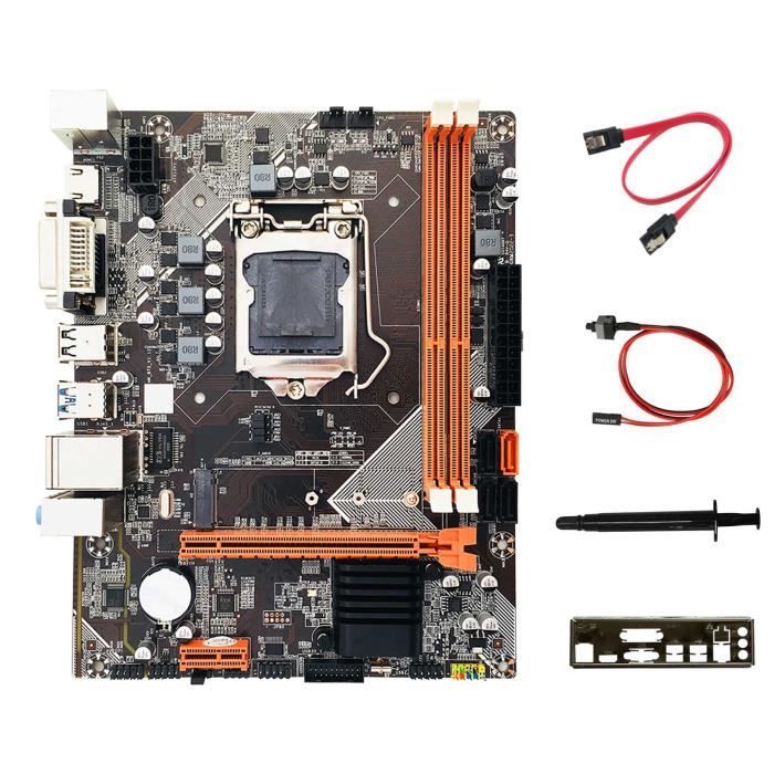 B75 Motherboard+SATA Cable+Thermal Grease+Baffle for Intel I3 I5 CPU ...
