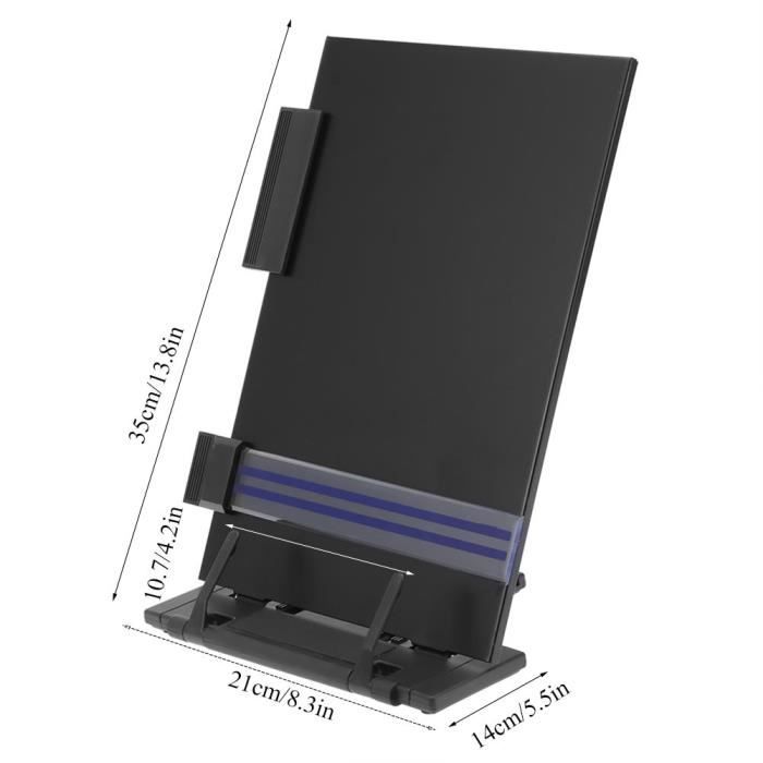 Tbest support de documents Support de Livre Portable Réglable pour ...