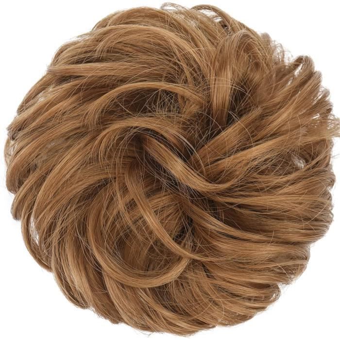 Chignon Postiche Cheveux Extensions Bouclés Ondulés Naturel Synthétique ...