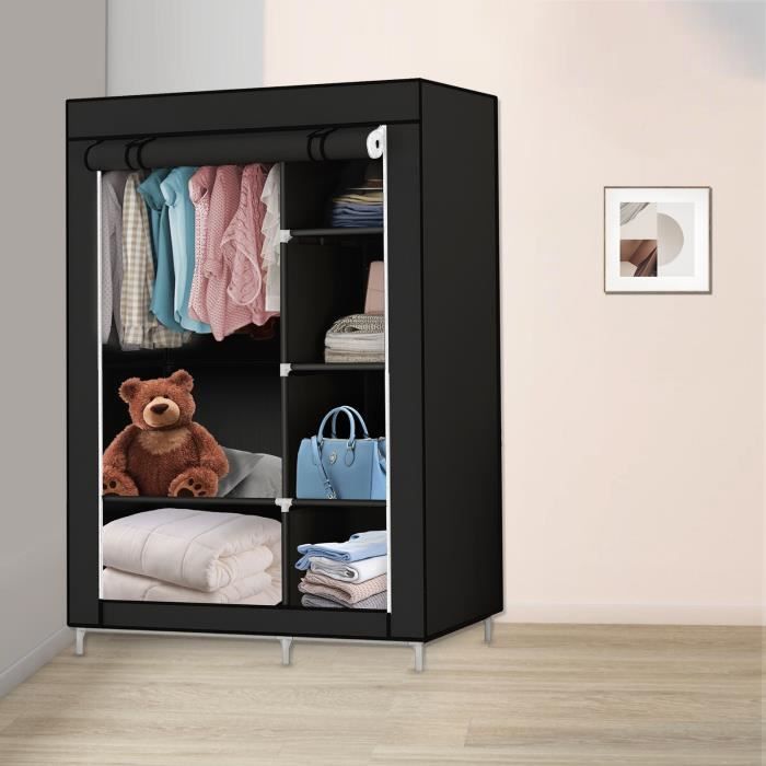 MENGDA Armoire de Rangement Garde-Robe Pliable en Tissu intissé ...
