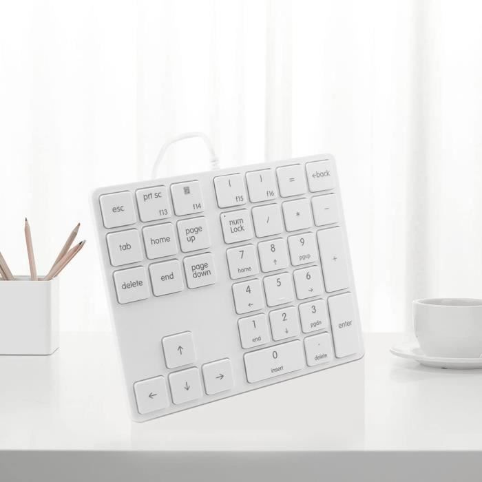 Nornward Numeric Keypad Wired Numpad 34 Touches Clavier Portable Usb ...