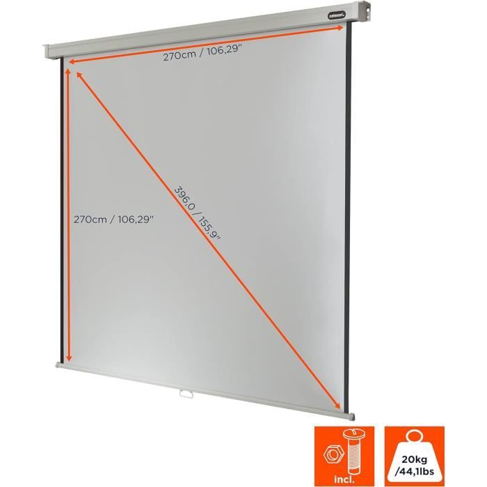 Écran De Projection Manuel 4K Et Fullhd Pour Écoles, Entreprises Et ...