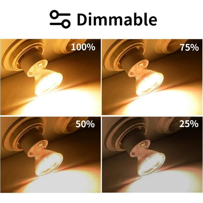 Lot De 12 Réflecteur Halogène 35W Mr11 Gu4 Lampe Blanc Chaud 3000K ...