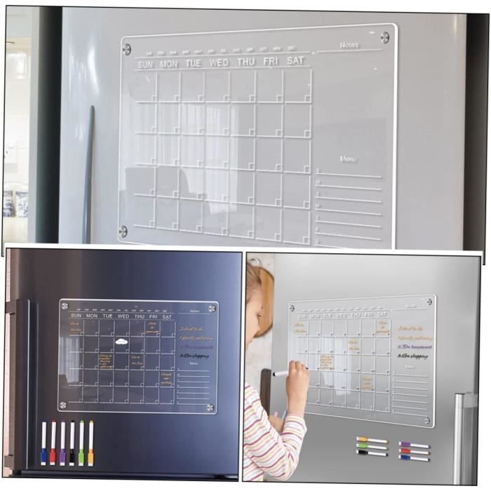 1 Jeu Babillard Réinscriptible Planificateur De Calendrier Mural ...