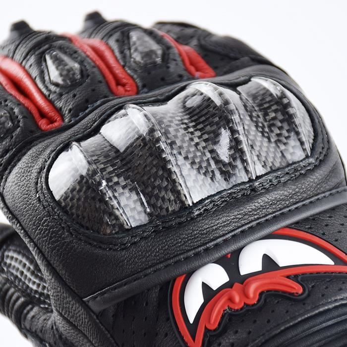 Gants de Moto en cuir pour hommes - BERIK - Type black - Écran tactile ...