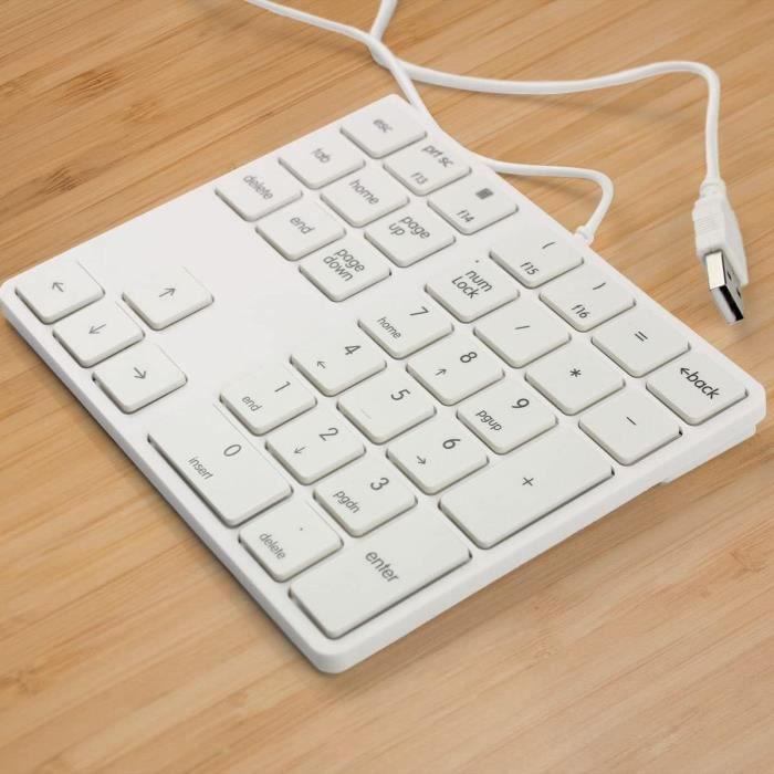 Nornward Numeric Keypad Wired Numpad 34 Touches Clavier Portable Usb ...