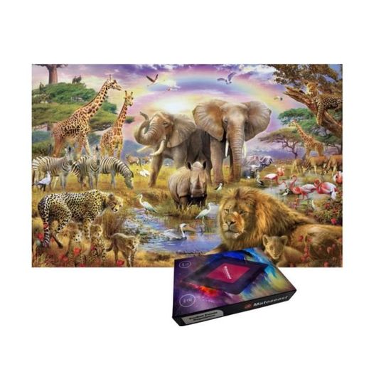 Puzzle 1000 pièces pour adultes - Style animal - Puzzle en bois pour ...