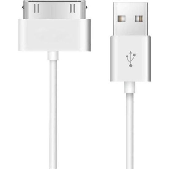 Câble de chargeur USB pour iPhone 4 4s iPod Nano iPad 2 3 Câble de ...