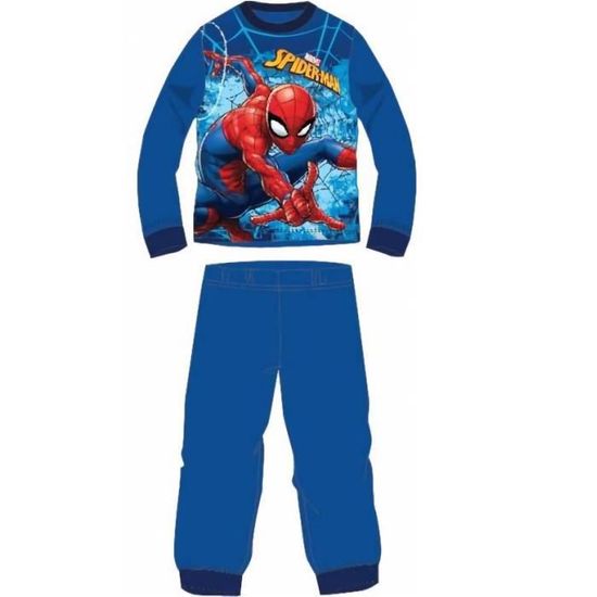 Pyjama Spider Man Marvel En Coton Vendu à Lunité Bleu Cdiscount Prêt