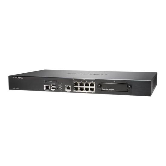 SonicWall NSA 2600 Dispositif de sécurité GigE 1U IAR, démo rack ...