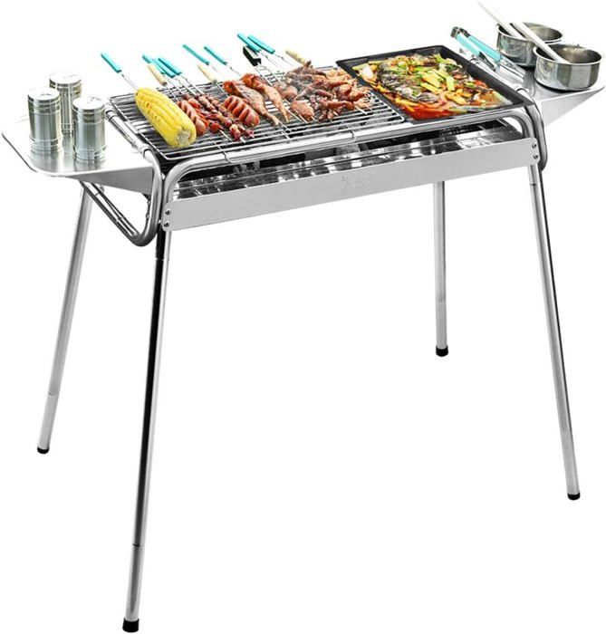 Camping Barbecue Charbon Pole De Barbecue paissi Par Gril Extrieur De ...