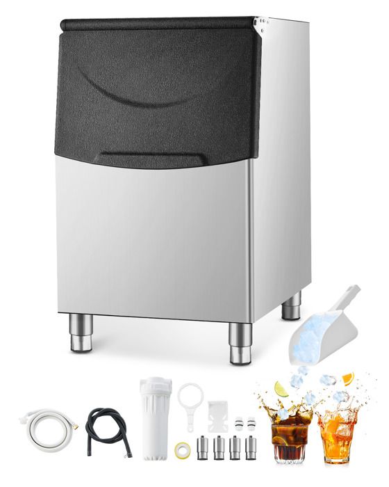 Bac de Stockage Machine à Glaçons-VEVOR-Capacité 113,4 kg-avec Filtre ...