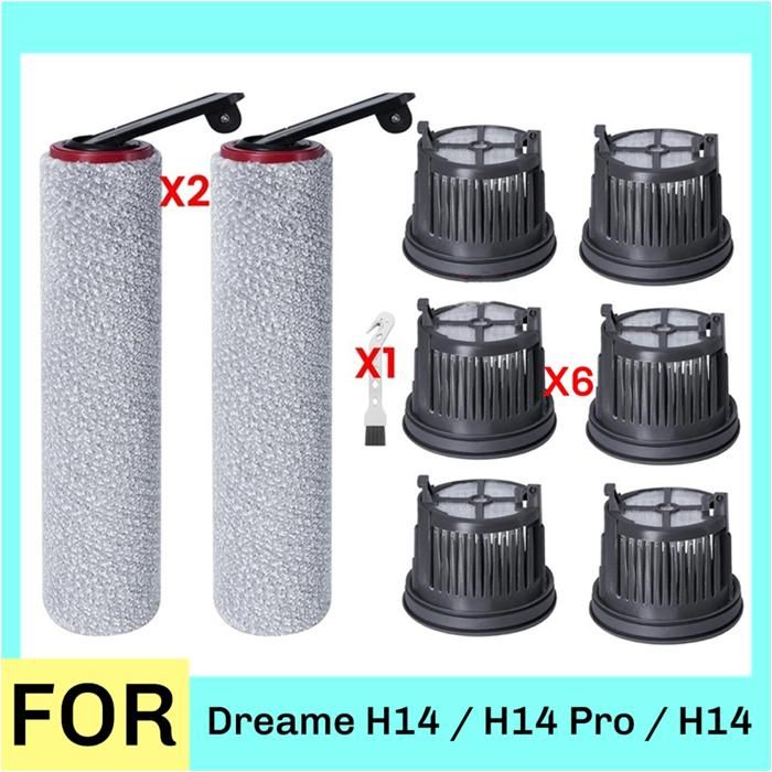 Pièces de Rechange pour Aspirateur Eau et Poussière pour Dreame H14 / H14 Pro / H14 Dual ABWQ ...