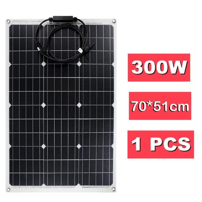 Panneau solaire 300W--1500w Système D'énergie Solaire 12v À 220v 110v Onduleur 600w 18v Panneau ...