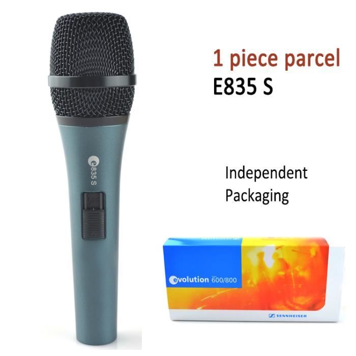 1 pièce e835s Microphone professionnel à condensateur dynamique filaire e835, microphone vocal ...