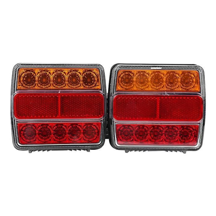 Feux arrière de remorque à LED, feux à LED de remorque, 1 paire de kit ...