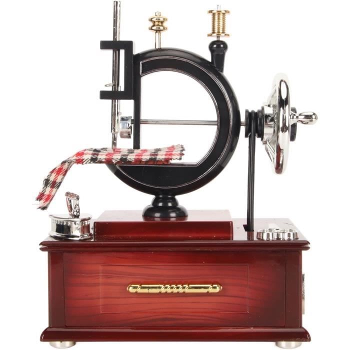 Boîte À Musique Rétro Machine À Coudre Vintage Boîte À Musique Boîte À ...