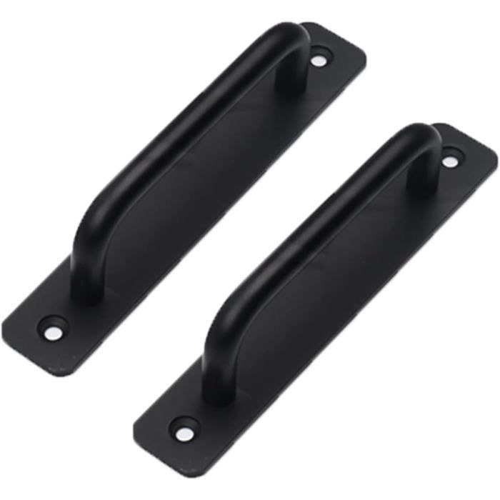 Paquet De 2 Poignée De Porte De Grange Coulissante Noir Poignées De ...