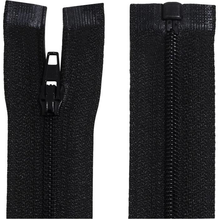 C64033 - Lot de 2 Fermetures éclair spiralée N°3 50 cm renforcées ...