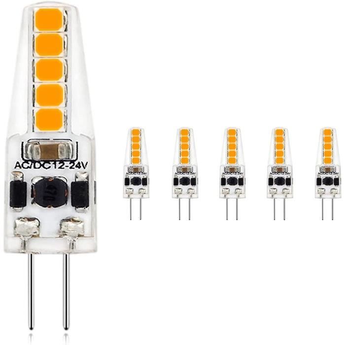 Ampoule LED 2W G4 Dimmable ACDC 12-24V,Blanc Naturel 4000k 2W 200Lm ...