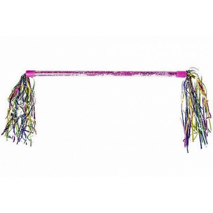 BATON DE MAJORETTE MULTICOLORE PAILLETTE 44 CM JOUET BAGUETTE ...