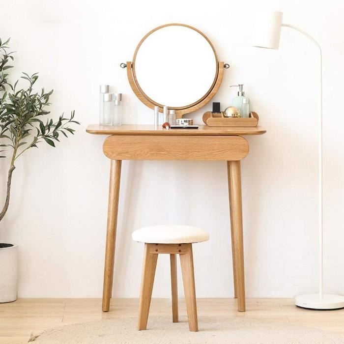 Coiffeuse, Table de Maquillage Tout en bois massif Commode simple ...