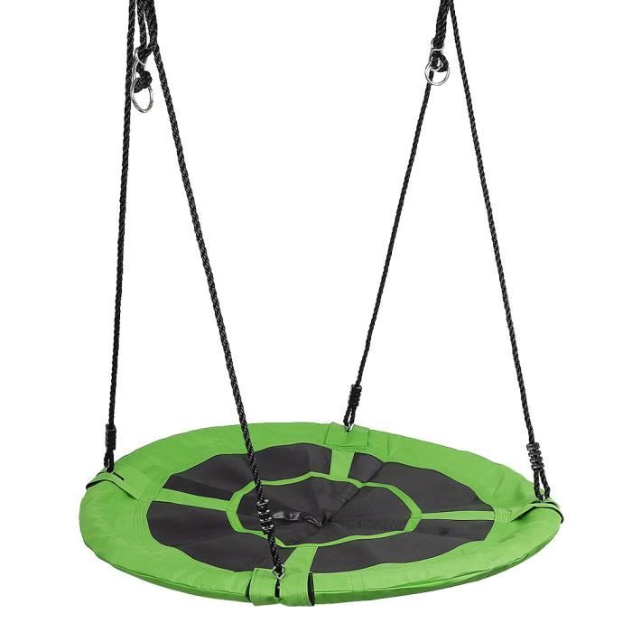 Balançoire nid d'oiseau rond Royalbell - Hauteur Réglable 100-180CM ...