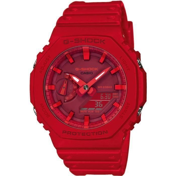 CASIO - G-SHOCK - Montre - Resitante aux chocs - Multifonctions - Rouge ...