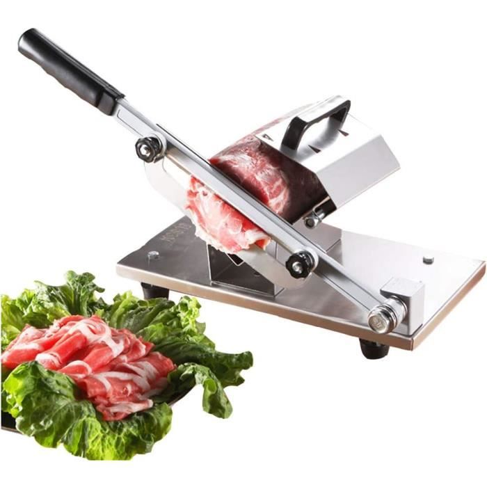 Trancheuse manuelle de viande congelée, trancheuse de viande de petit ...