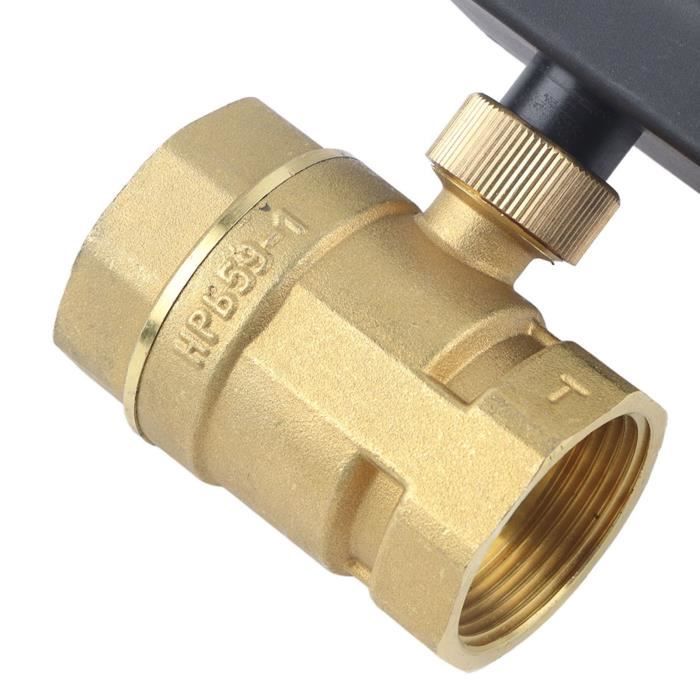 Vanne à bille motorisée - CIKONIELF - G1-1/4 DN32 - 220 V AC - 2 voies - Robuste et durable ...