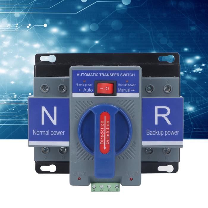 Commutateur de transfert automatique - EJ.LIFE - 2P - Double alimentation - PC ignifuge ...