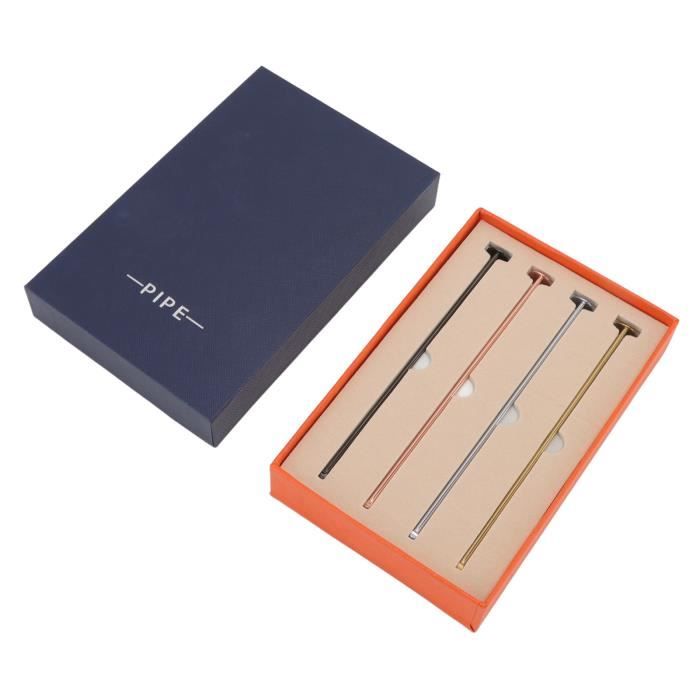 EJ.life bâton de presse à pipe à tabac 4 pièces tige de presse de tuyau ...