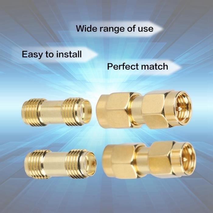 LAN 2 Sma Female To Sma Female Sma Connector, Sma Male To Sma Male, For ...