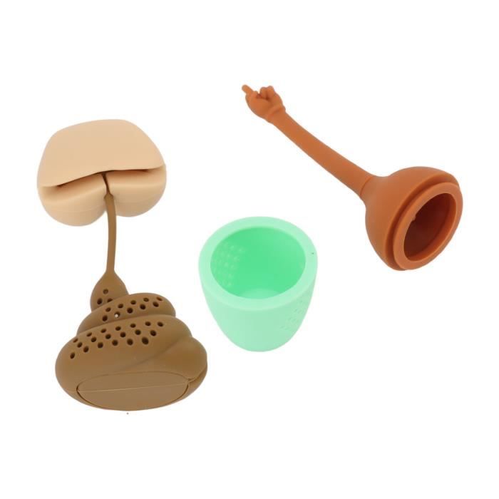 HURRISE Infuseur à thé drôle Passoires à thé Drôles Filtre à thé Caca ...