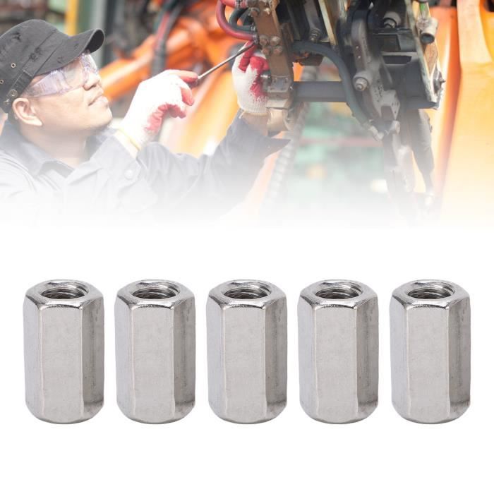Kaifshop - Écrou hexagonal d'accouplement à longue tige 5 pièces métrique M12 X 1.75 19 L35mm ...
