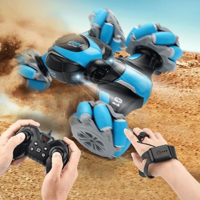 Voiture RC rotative à 360° à double face, voiture de jouet de cascade de transformation d ...