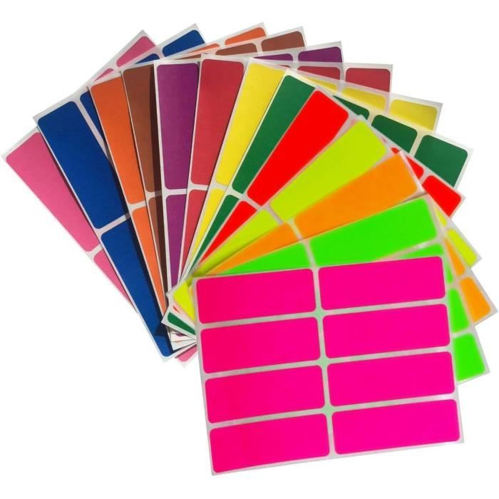 Gommettes Étiquettes Autocollantes Rectangulaires Combinaison De 13 ...