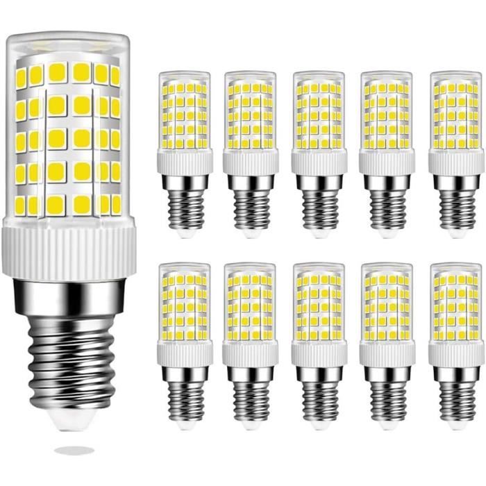 Ampoule Led E14 10W, Sans Scintillement, Blanc Froid 6000K, 800Lm, Équivalent 80W Halogène, 86 ...