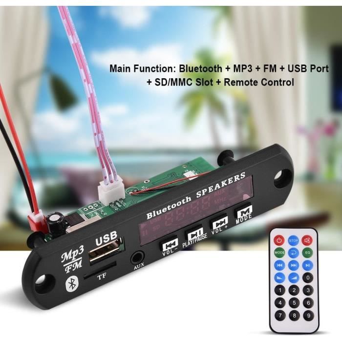 Décodeur Mp3, Carte Décodeur Mp3 Wma Module Audio Sans Fil Bluetooth ...