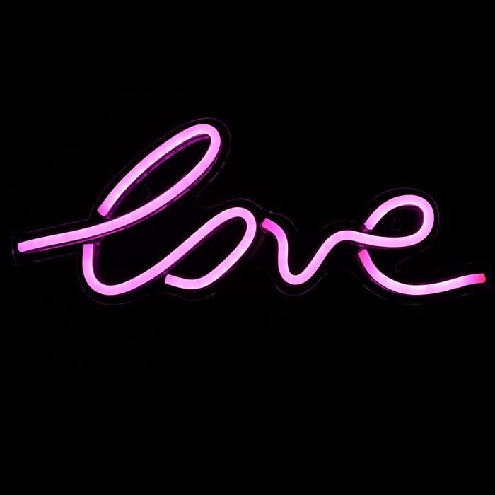 Sonew lampe au néon LED Neon Light Sign Décoration En Forme D'amour ...