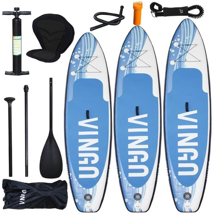 SWANEW SUP Board Gonflable Stand up Paddle Portable Ensemble de Planche ...