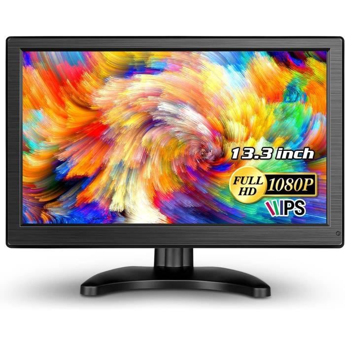 Moniteur 13,3 Pouces Ips Hdmi 1920X1080 16: 9 Lcd Ecran Hdmi Vga ...