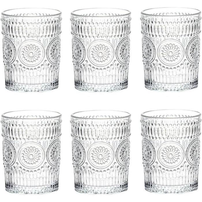 Set De 6, Verres À Eau Romantiques, Verres À Boire Premium 250Ml, Set ...
