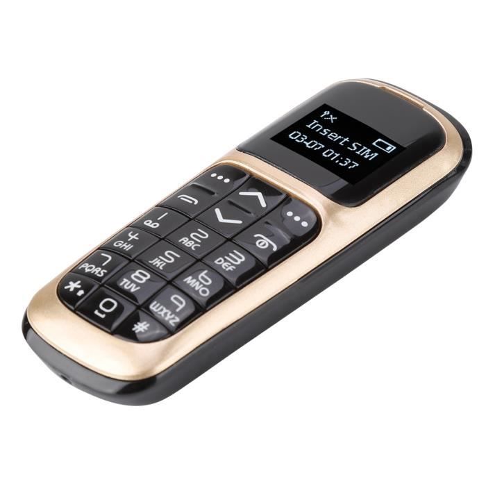 Téléphone mobile Bluetooth Mini Mobile Phones, V2 Wireless 0.66inch ...